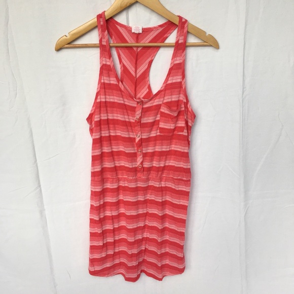 Xhilaration | Swim | Red Striped Tank Top Beach Cover Up | Poshmark